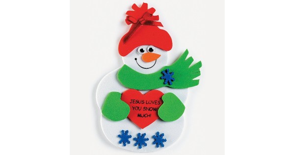 Jesus Loves You Snow Much Snowman Craft Kit at RTD Gifts