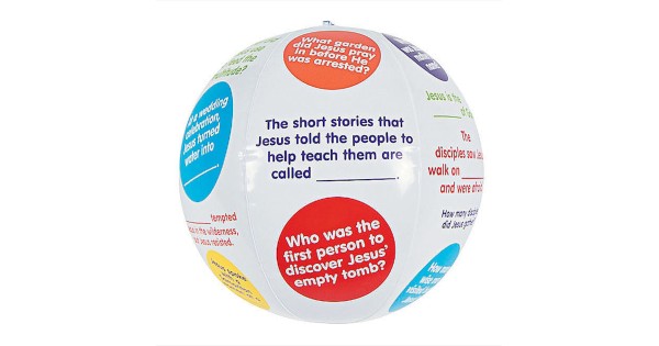 Jesus Bible Facts Inflatable Beach Ball at RTD Gifts
